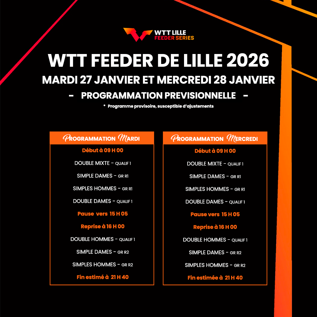 WTT FEEDER LILLE 2026 - LMTT
